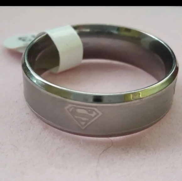 DC Comics | Accessories | Mens Stainless Steal Ring With Superman Logos ...